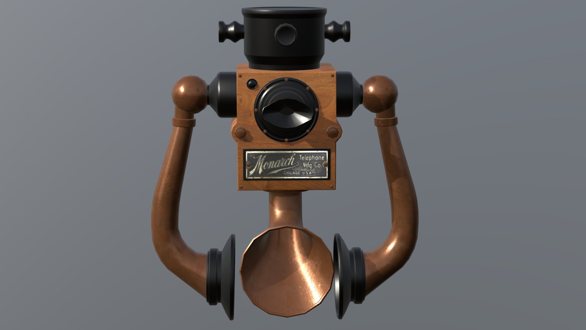 Phone wall version 1910 - titanic era - Buy Royalty Free 3D model by ...