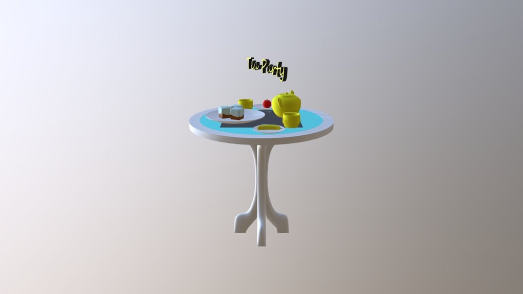 Tea Party - 3D model by Jostein Eri (@josteineri) [13a24b9] - Sketchfab