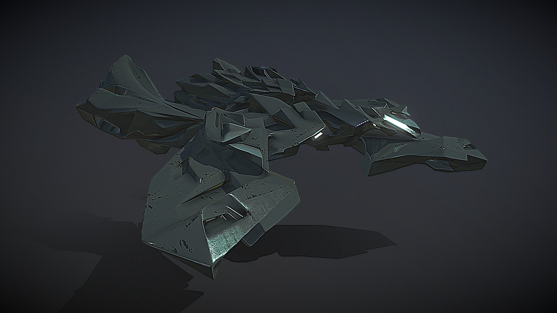 Sci-Fi flyer - 3D model by TRYFIELD [13a26f2] - Sketchfab
