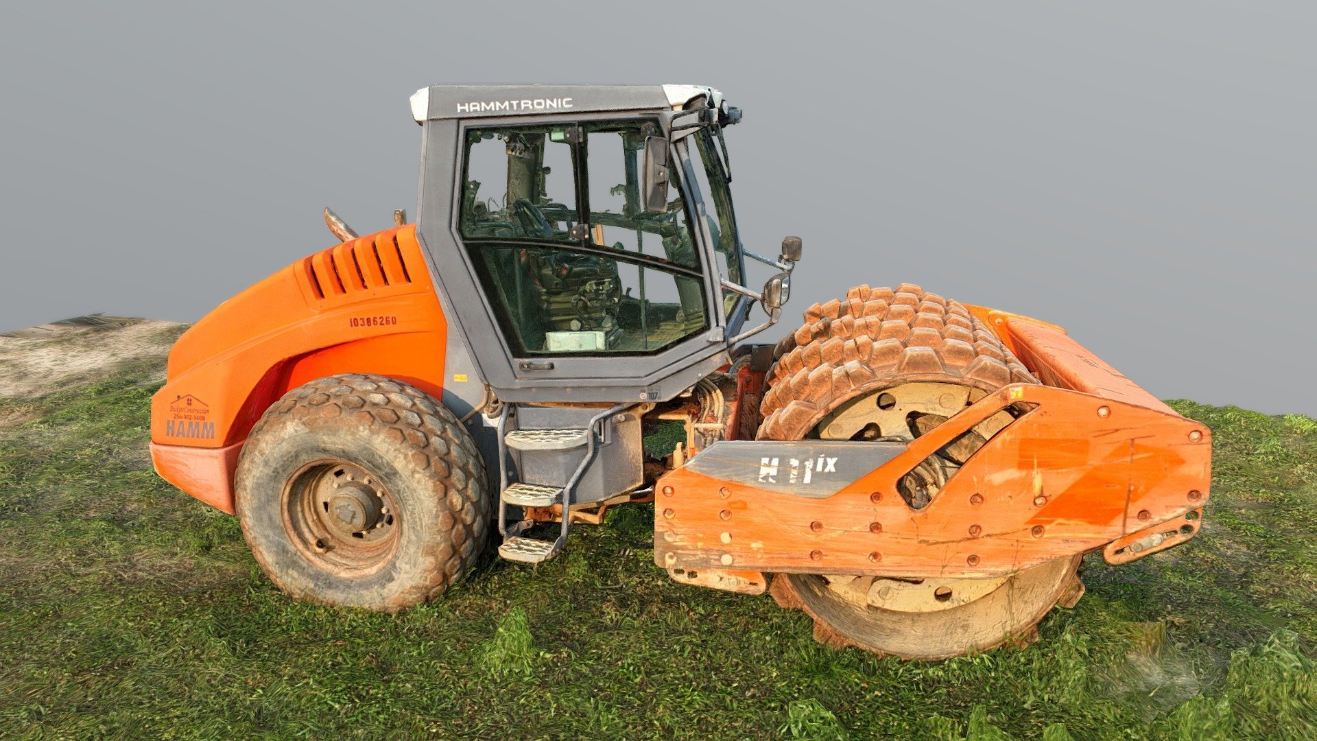 HAMM H11IX Padfoot Compactor - Buy Royalty Free 3D model by johnnokomis ...
