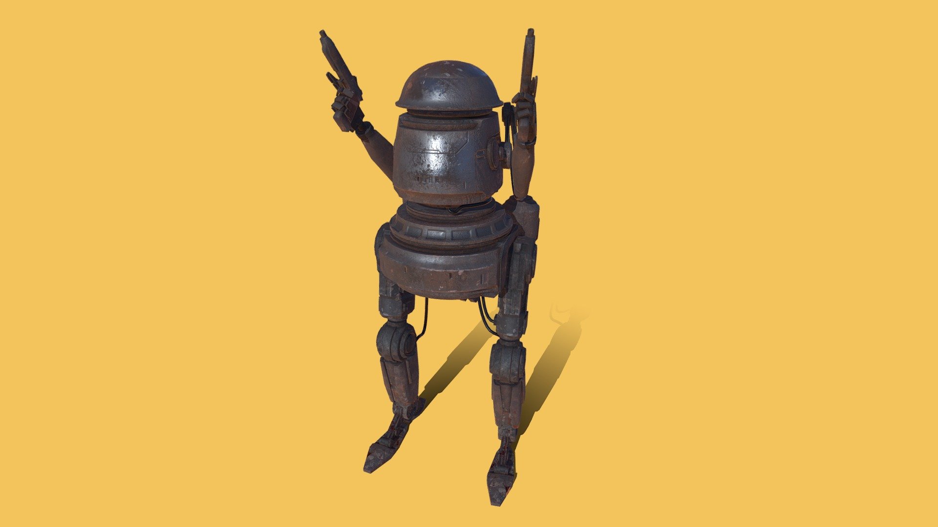 Desert Robot Gunslinger - Download Free 3D model by TheAlex [13a462a ...