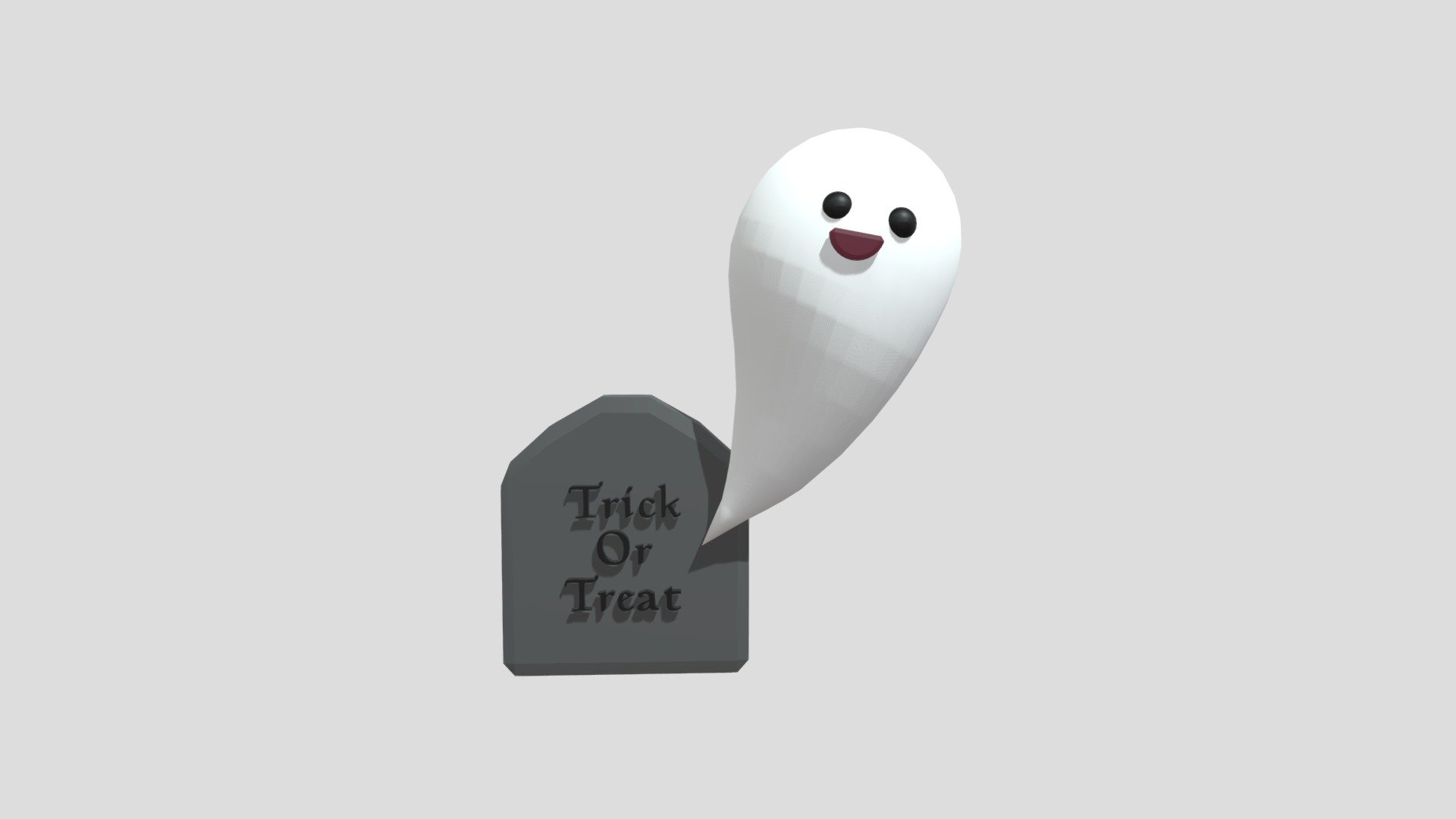 Cute Ghost - Download Free 3D model by Akinremi [13a47d3] - Sketchfab