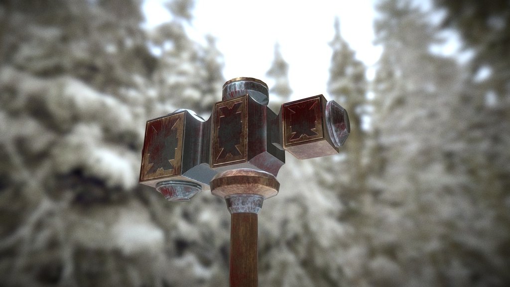 Bloodspotted fantasy hammer (test) - Download Free 3D model by harbaro ...