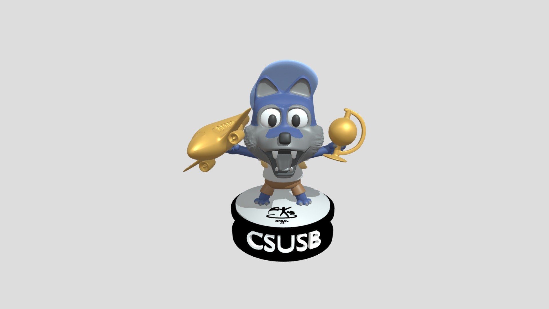 Cody the Coyote, CGI - 3D model by CSUSB xREAL Lab (@csusbxreal ...