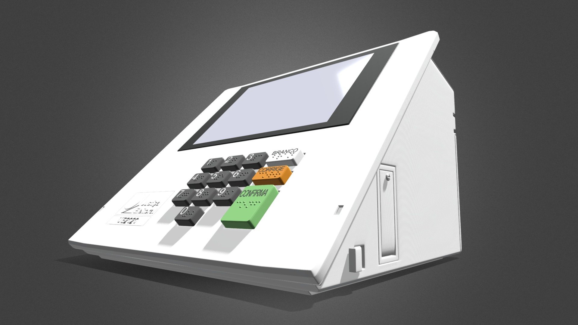 Electronic voting machine in Brazil 2020 - 3D model by WB87 (@Weslan ...