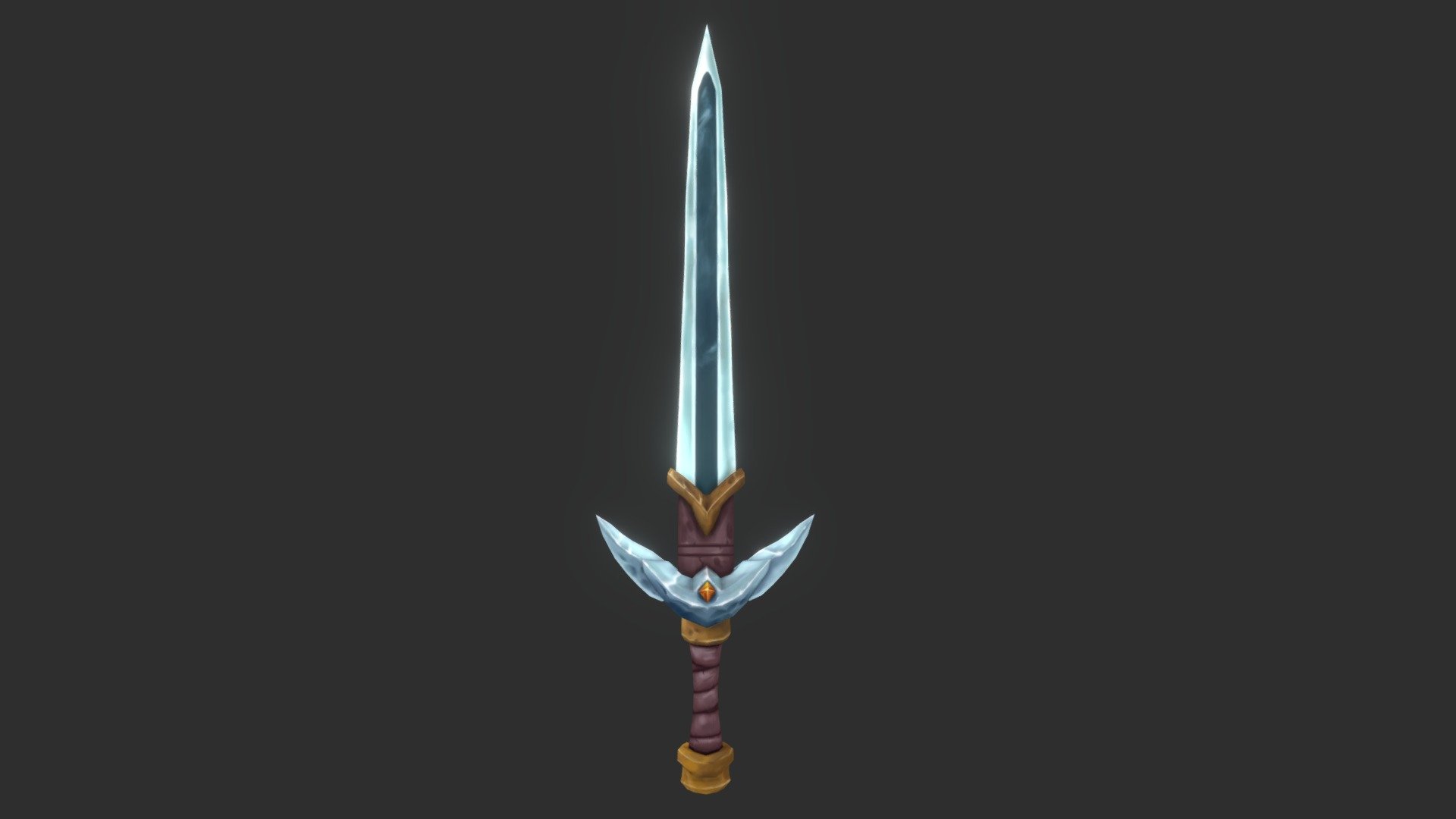 Hand-painted Sword. - 3D model by 4fourcome [13aeb3e] - Sketchfab