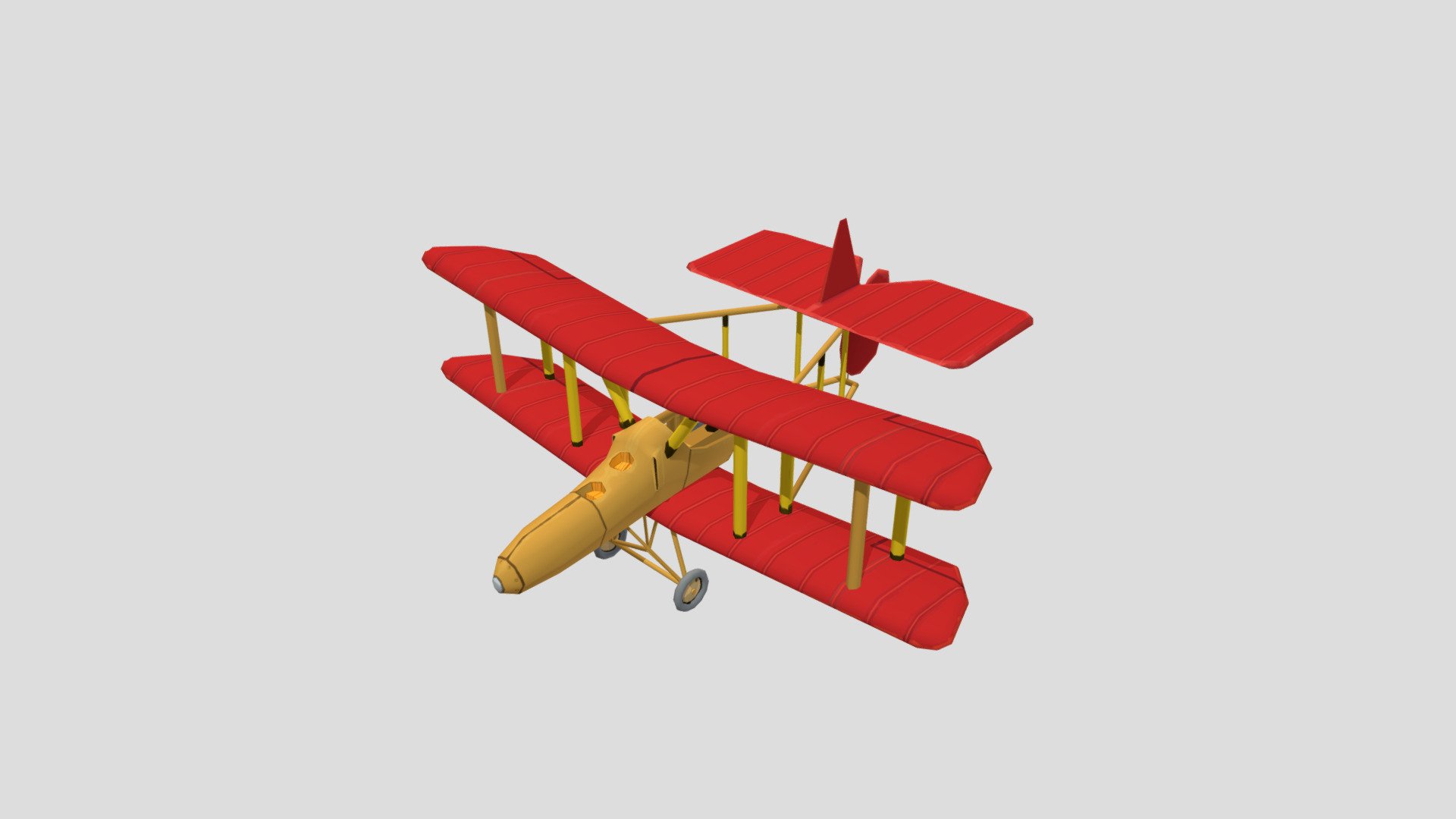 Flying circus plane Royal Aircraft Factory FE2B - Download Free 3D ...