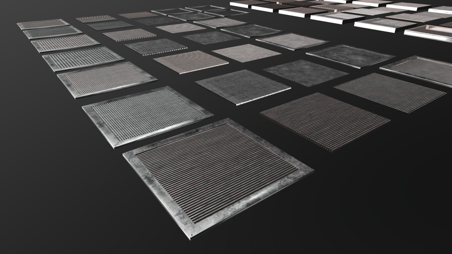 Floor Grate Pack Vol 1 - Grates 1 to 11 - LEGACY - 3D model by Jesus ...