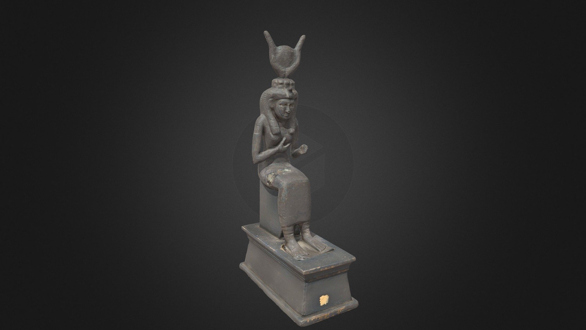 Bronze Statuette of Isis - 3D model by raffmacsusb [13b8059] - Sketchfab