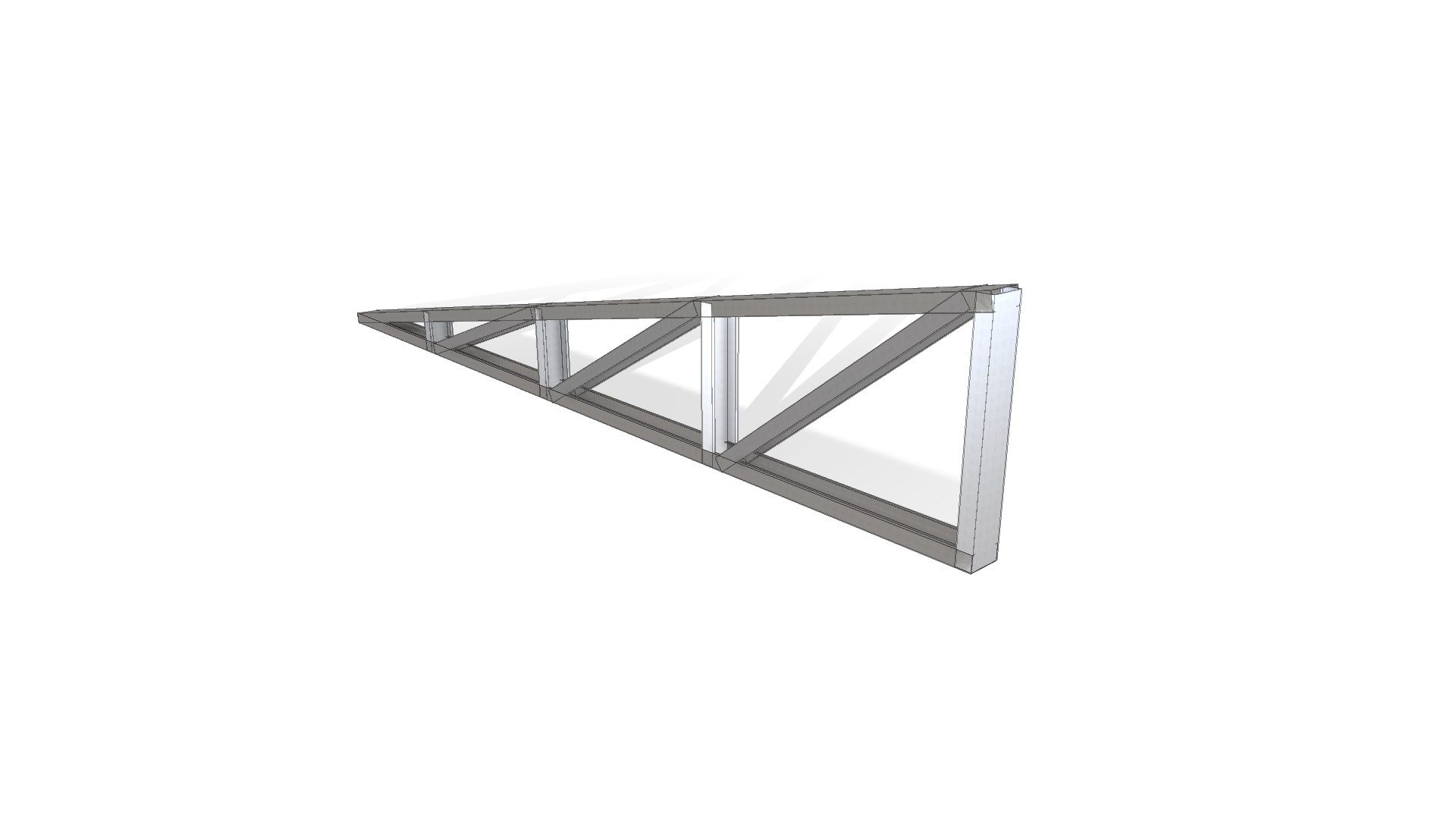 Counter Truss, 10° Slope, Span 3000 Mm - 3D model by skymaxliving ...