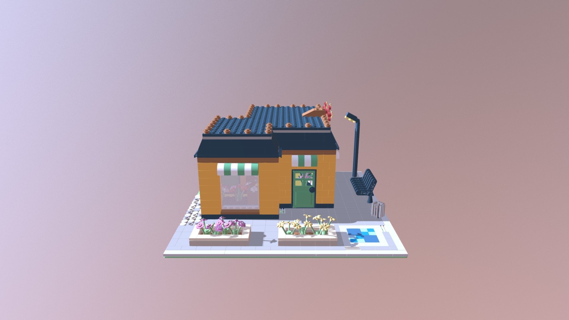 Mestari-Flower_Shop - 3D model by Mack (@makarand13) [13be16d] - Sketchfab