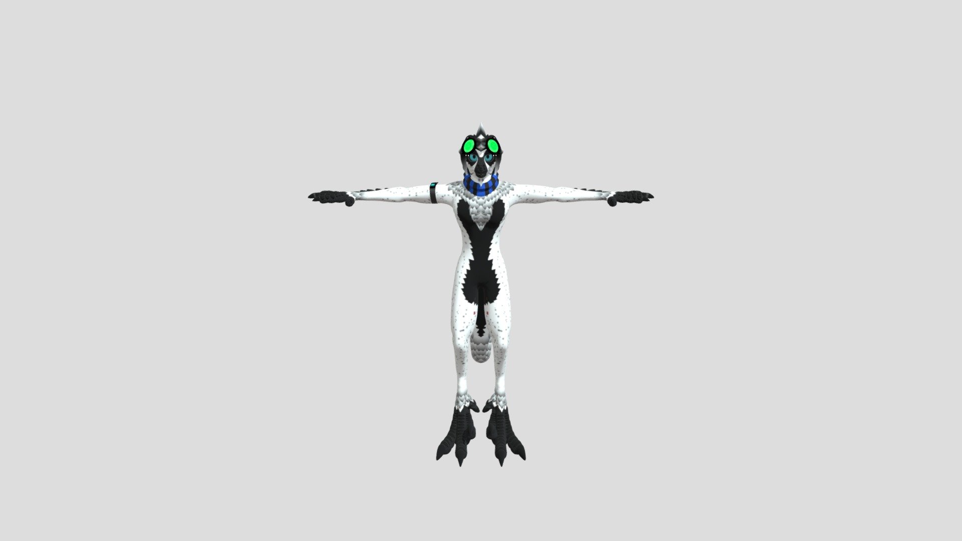 Snow Raptor - 3D model by Novasaur (@nova.saur) [13be7bf] - Sketchfab