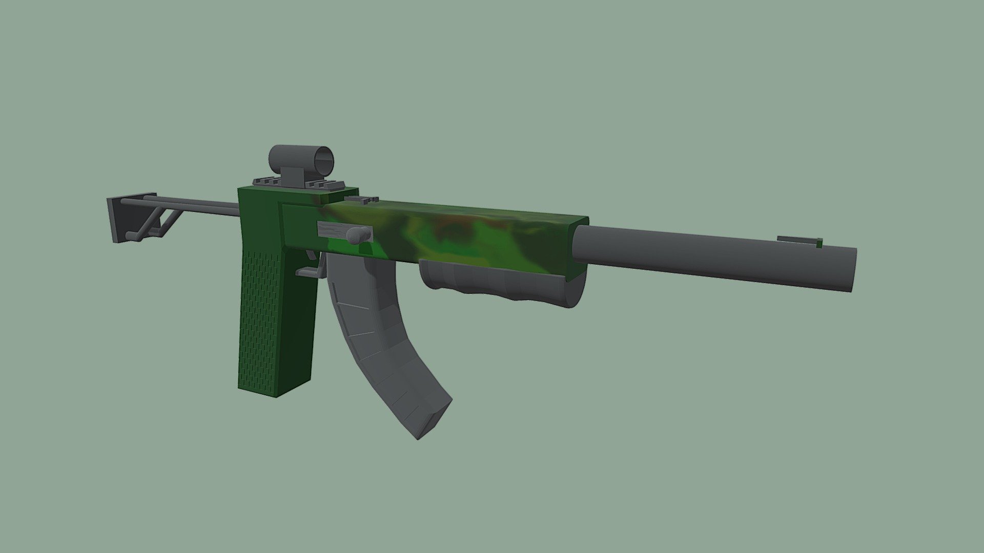 Low poly rifle - Download Free 3D model by someting_vent_vrong (@leonid ...