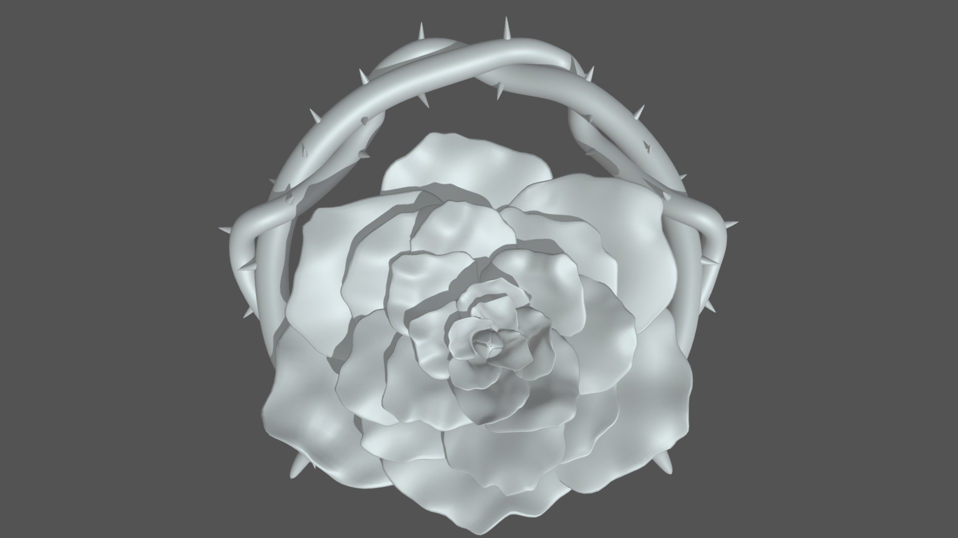Flat Rose - 3D model by Refforso [13c0d73] - Sketchfab