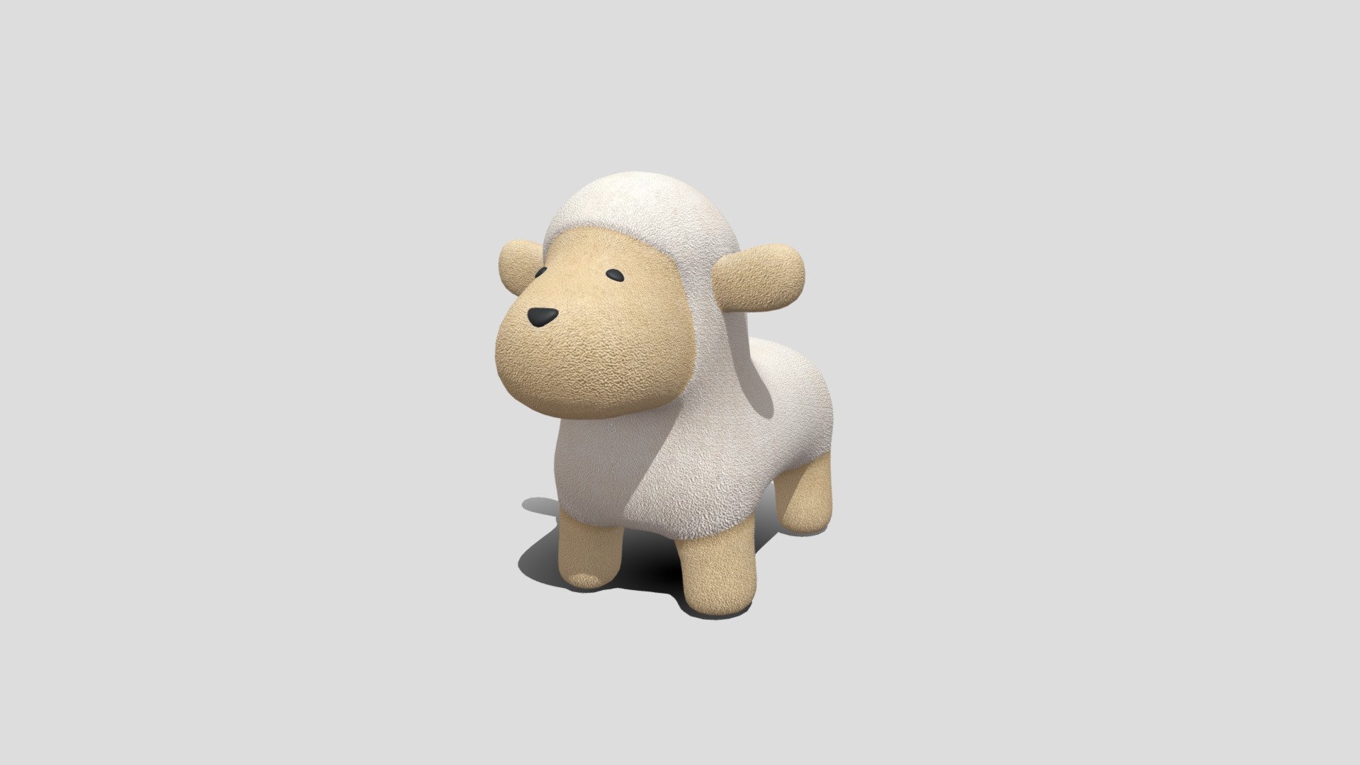 Stuffed sheep toy low poly - Download Free 3D model by assetfactory ...