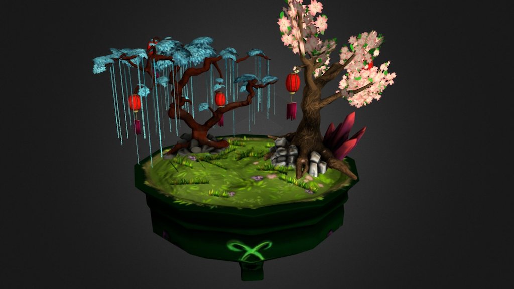 Japanese tree garden - 3D model by Ruth Bittlinsky (@ruby_fox) [13c3488 ...