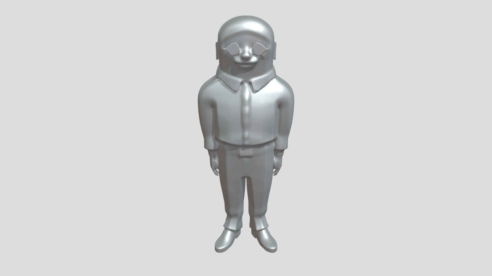 Cartoon man in formal attire - 3D model by elmachosexy [13c8517 ...