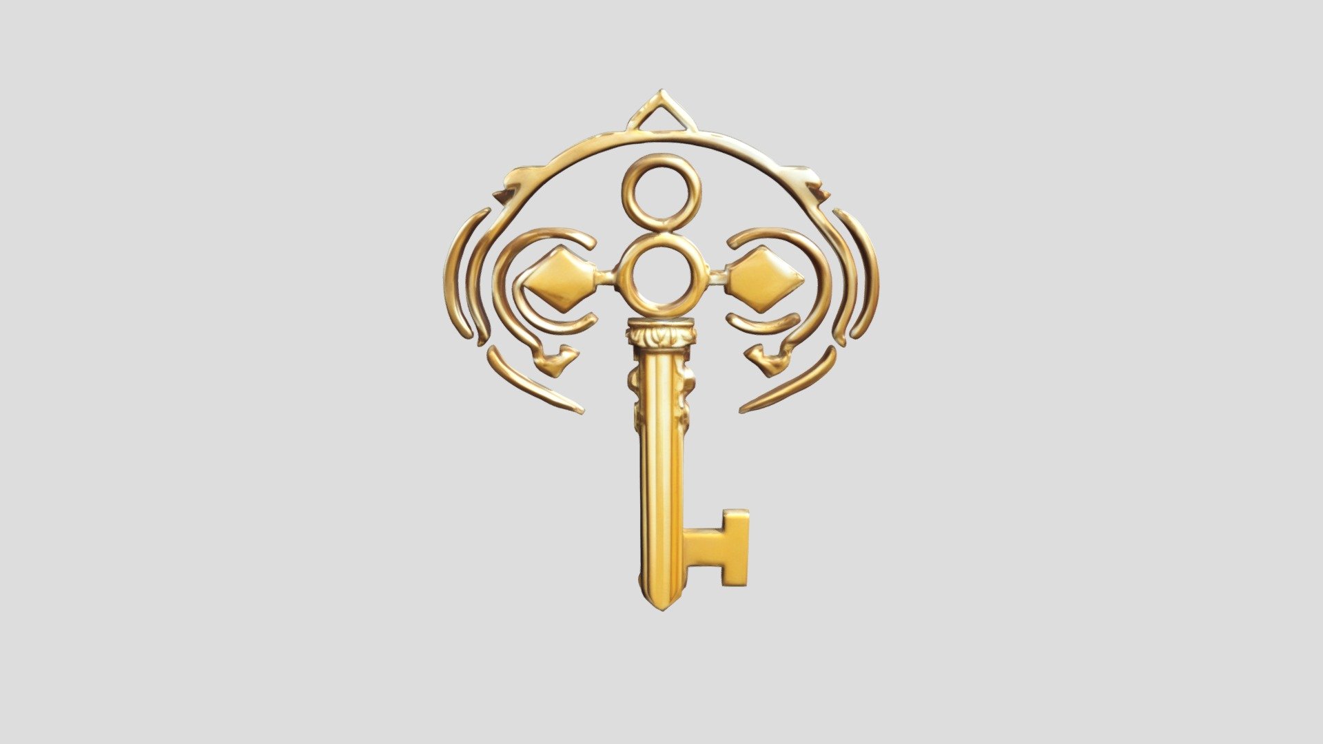 Golden Key Emblem - 3D model by mdsam23rj [13ca866] - Sketchfab