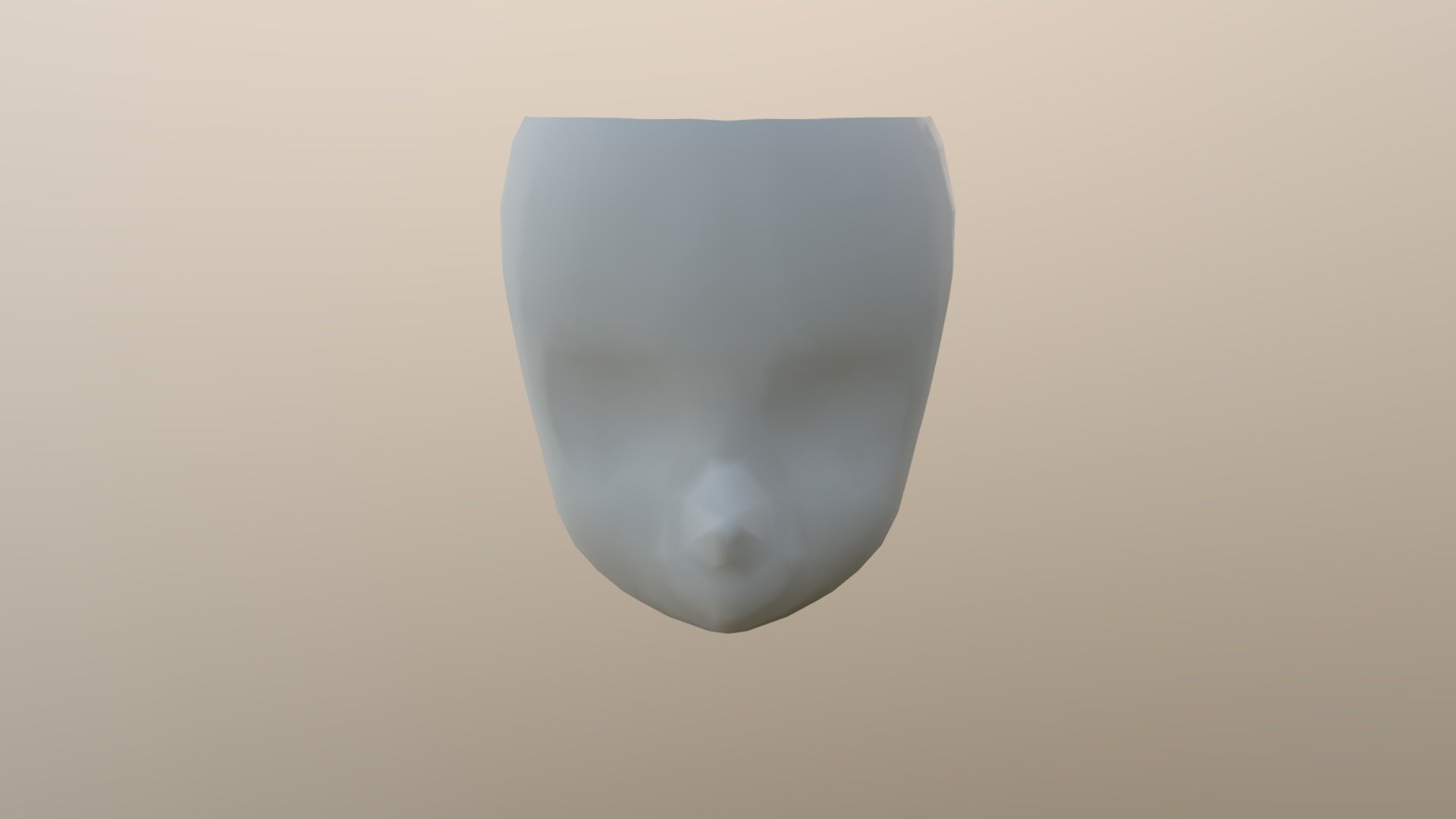 Face Lowpoly Anime For Retopo Template - Download Free 3D model by ...