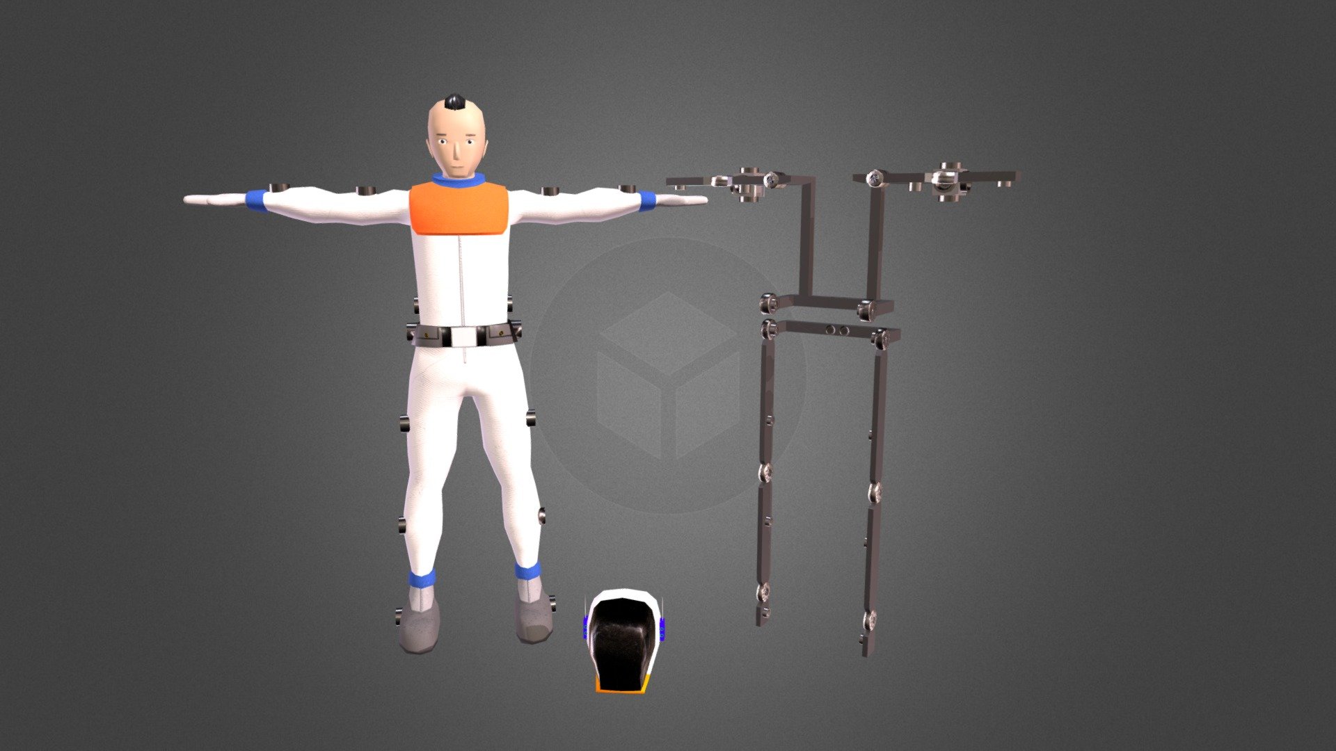 The Space Delivery Man - 3D model by Wong Jia He (@krbrx) [13cf464 ...