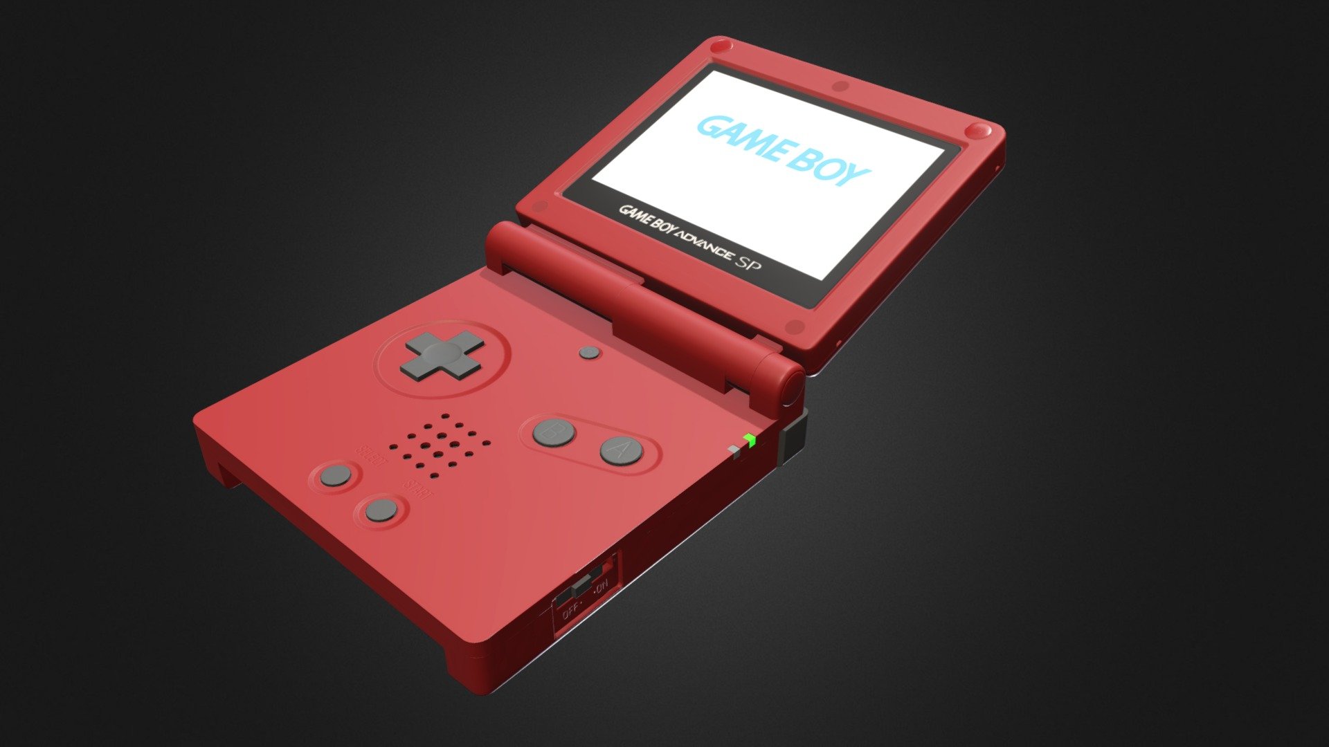 Gameboy Advance SP - 3D model by Justin Dalton (@Justin_Dalton ...