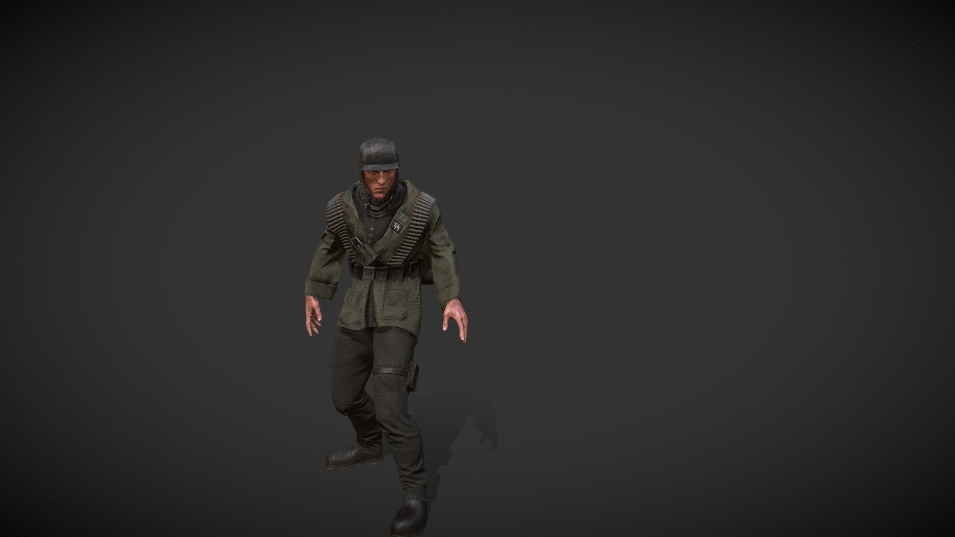 WW2 German soldier - 3D model by pizzalobby [13d1634] - Sketchfab