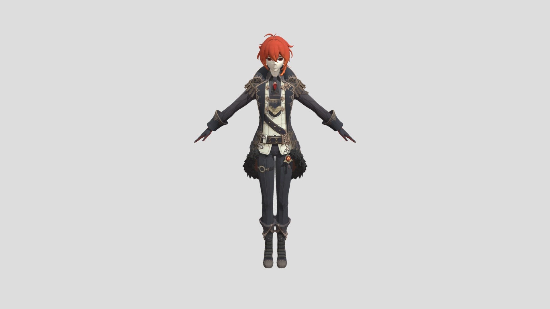 Diluc - 3D model by Faiz08 [13d3edb] - Sketchfab