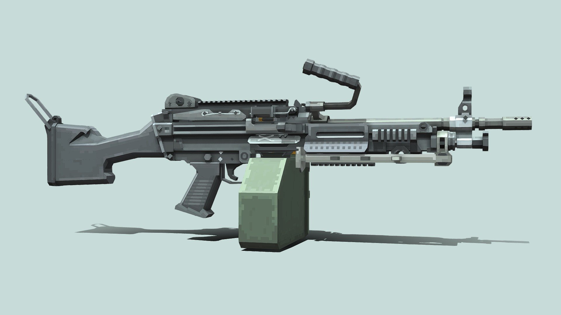 FN MINIMI MK3 - 3D model by 草泥马小逼崽子 (@fuccg) [13d49f2] - Sketchfab