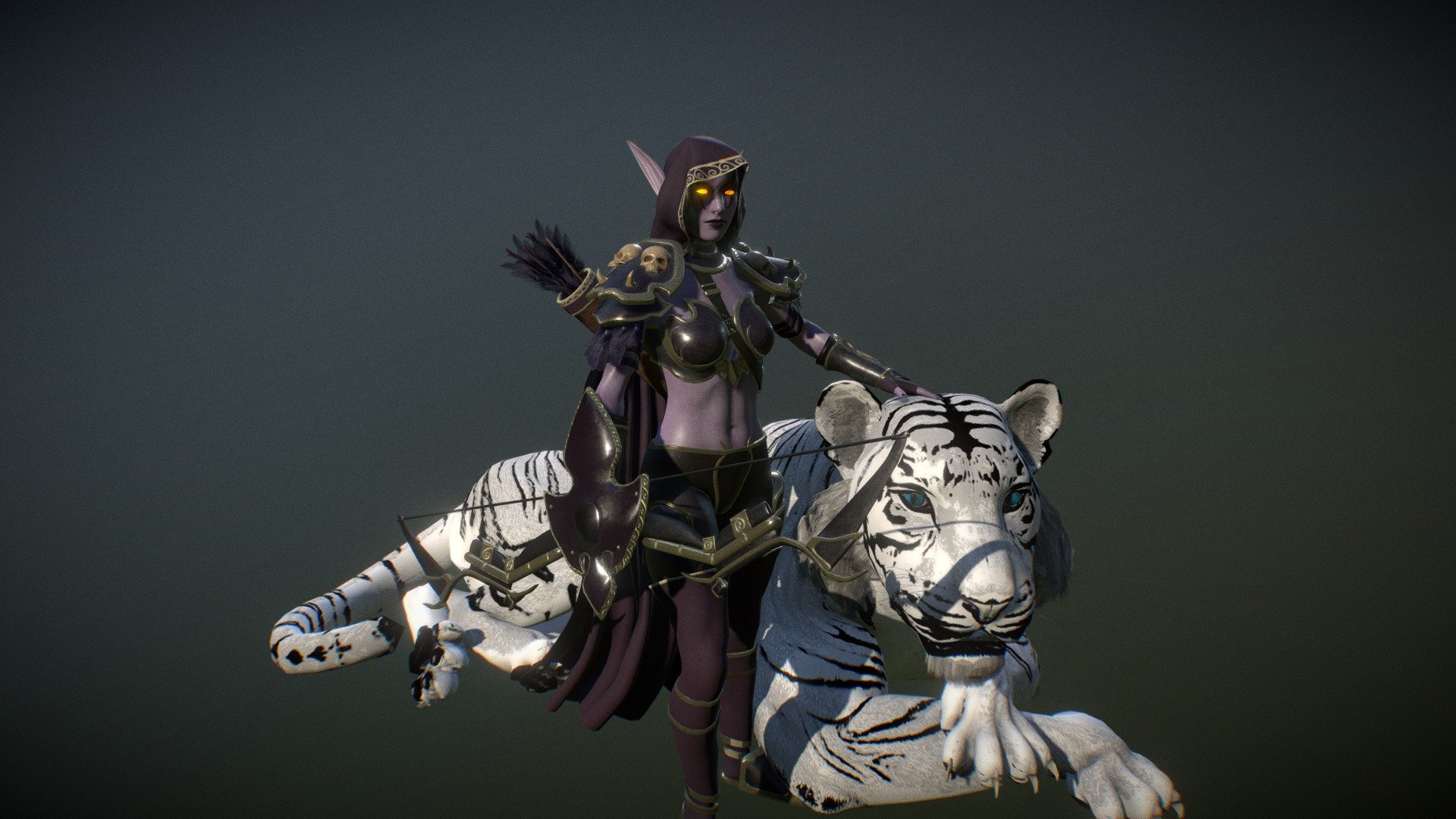 Sylvanas and King Bangalash - Buy Royalty Free 3D model by jeremy ...