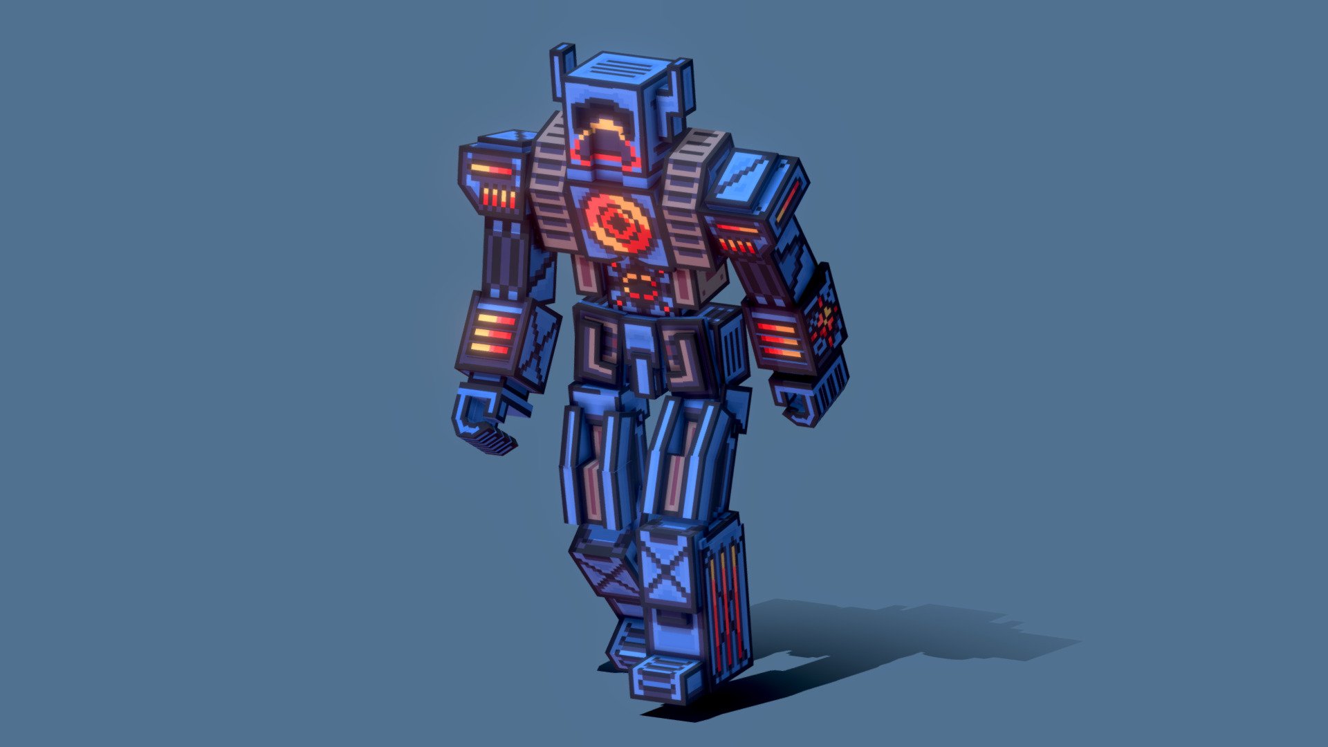 Mecha Warden - 3D model by Cuble Studios (@CubleStudio) [13dab38 ...