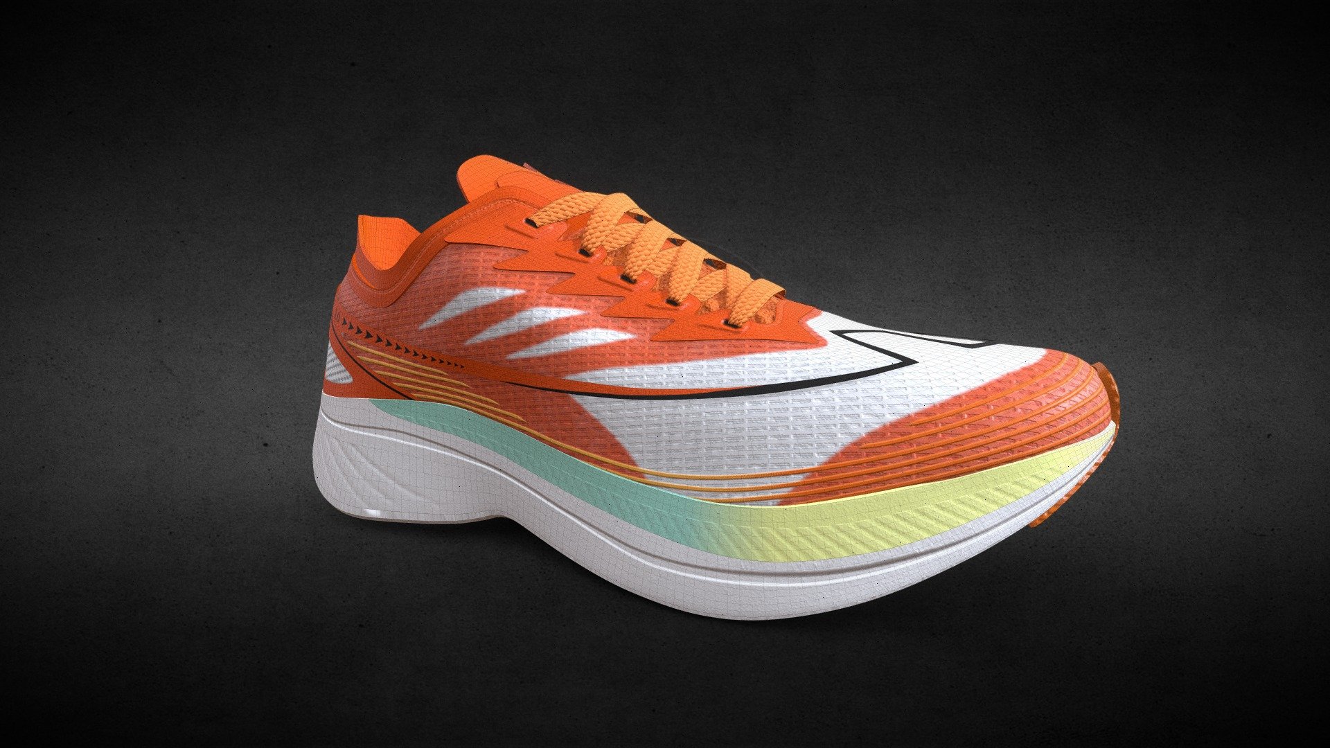 Warrior running shoe - Download Free 3D model by kunyong_Chen [13db352 ...