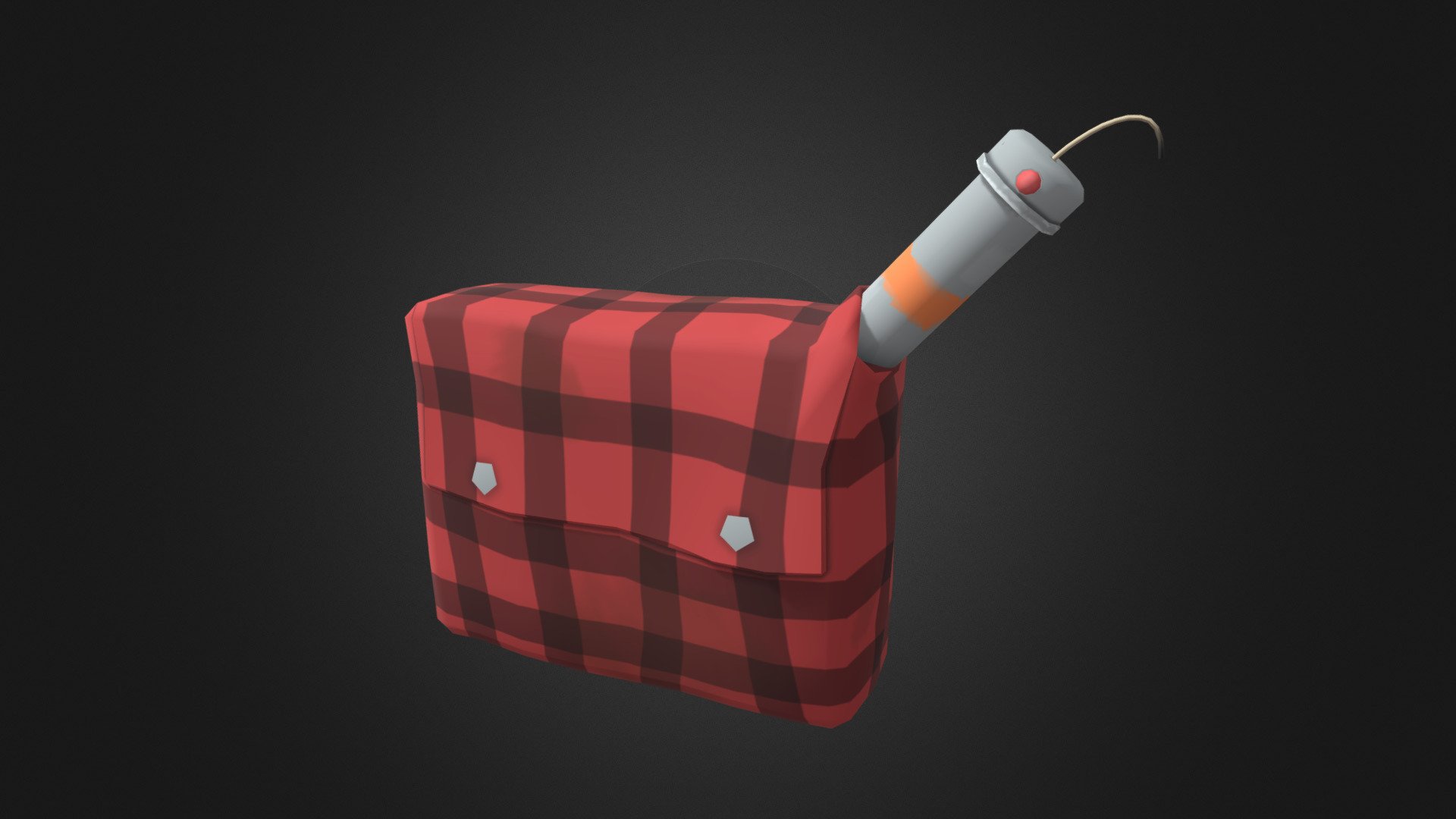 Bag o' Bombs Demoman Cosmetic (Red) - 3D model by HarveyB ...