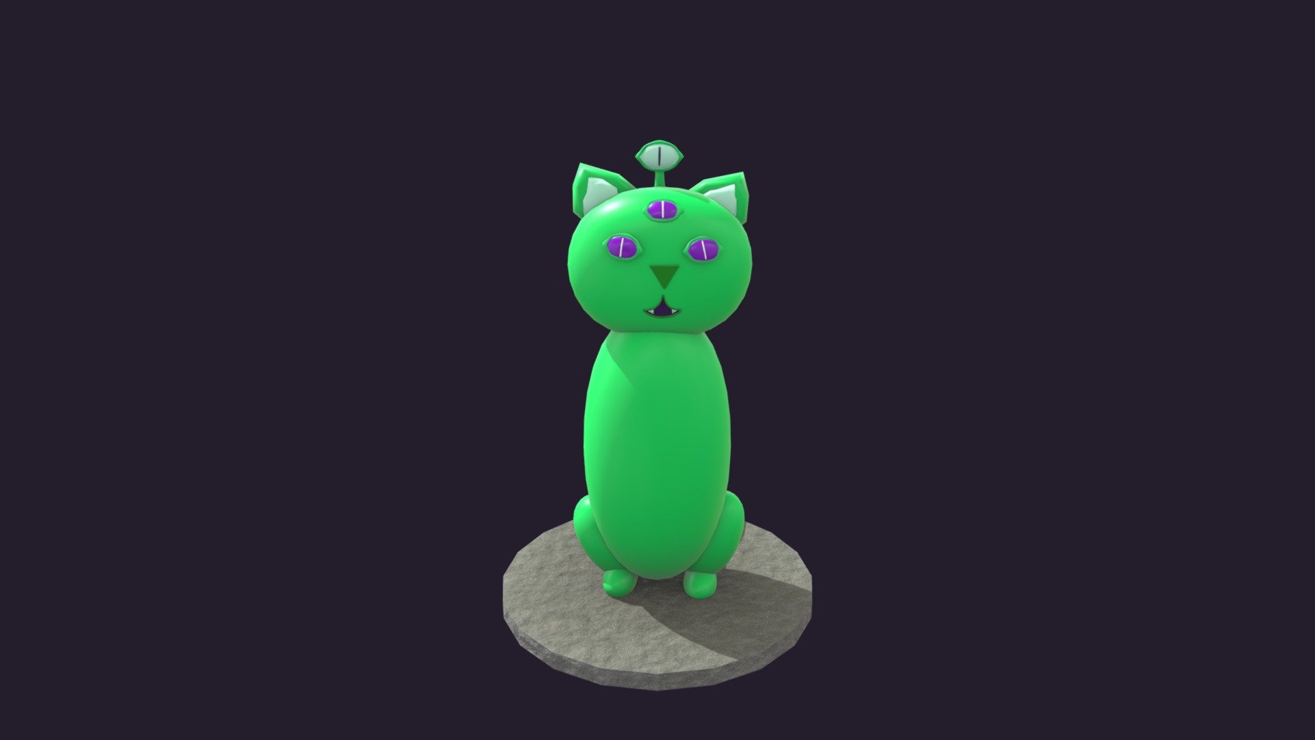 Alien cat - 3D model by iulia_sumila [13dc9ba] - Sketchfab
