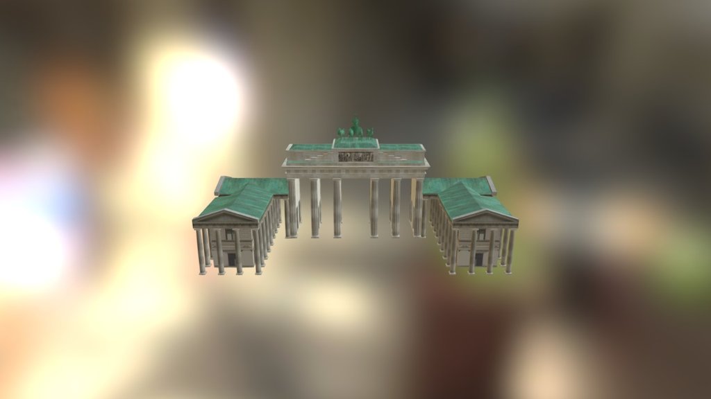Sample-Brandenburg Gate - 3D model by kanwar [13dde66] - Sketchfab