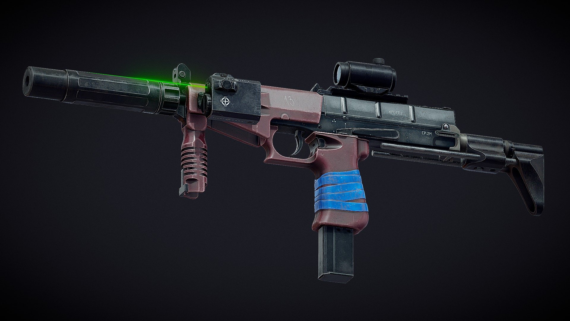 SR-2M Veresk Tactical / Tacticool / Custom - Download Free 3D model by valterjherson1 [13de87a ...