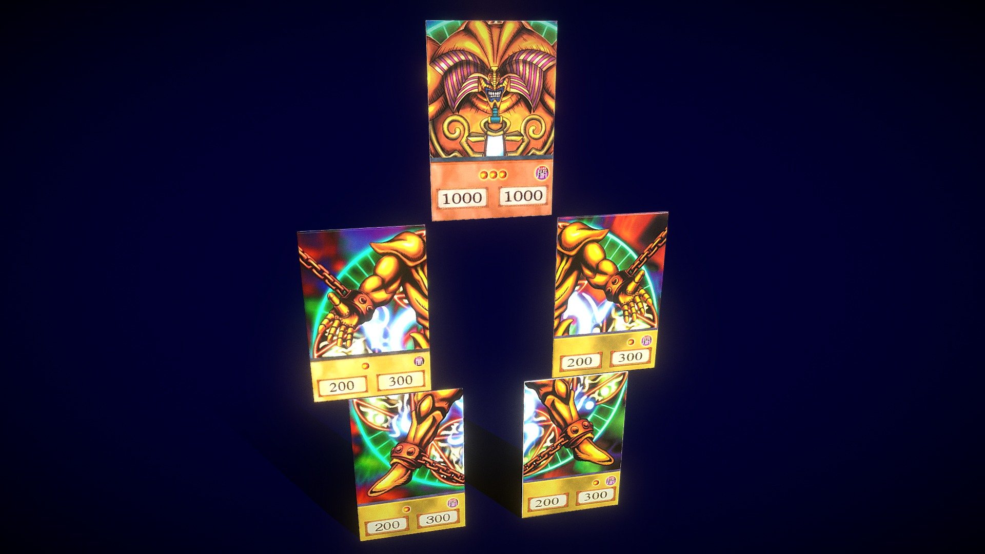 Exodia Card's Yugioh - Buy Royalty Free 3D model by Gabriel Diego ...