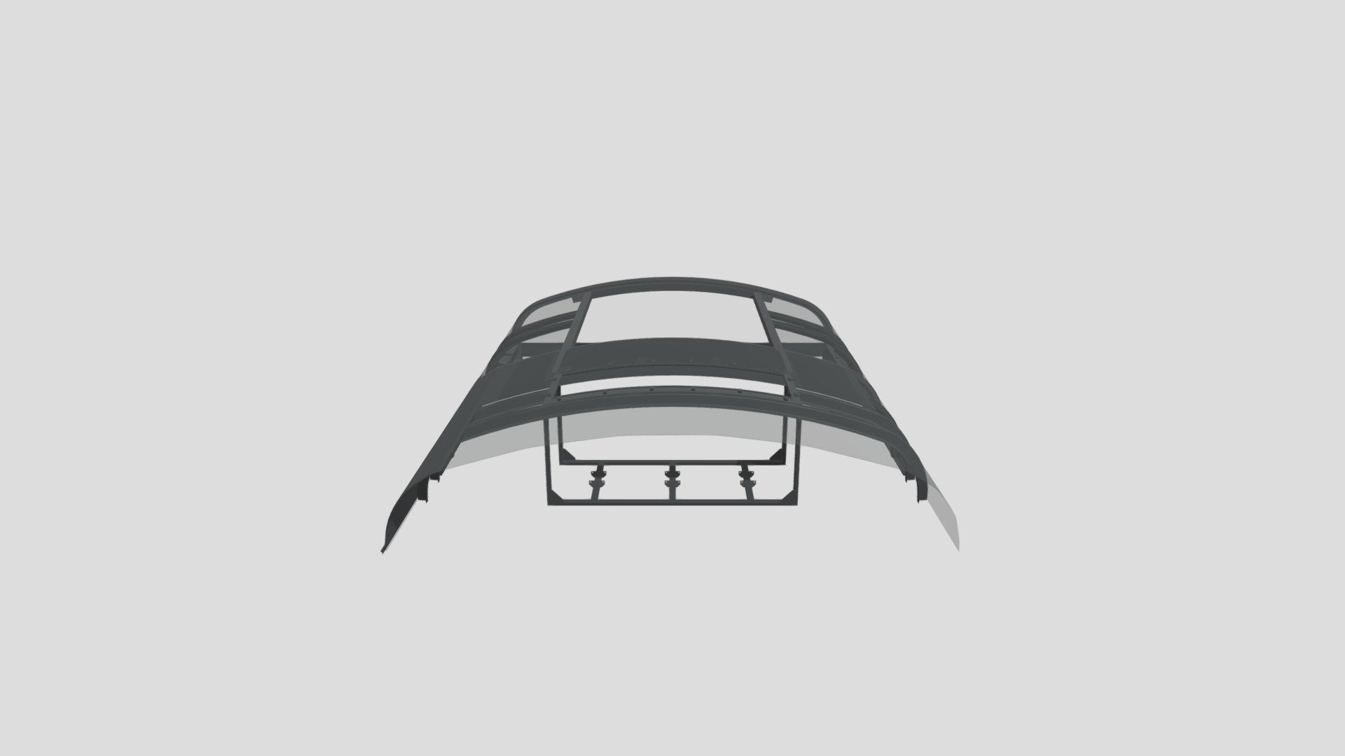 Modernized roof of a railway car - 3D model by mrsubrom [13e323b ...