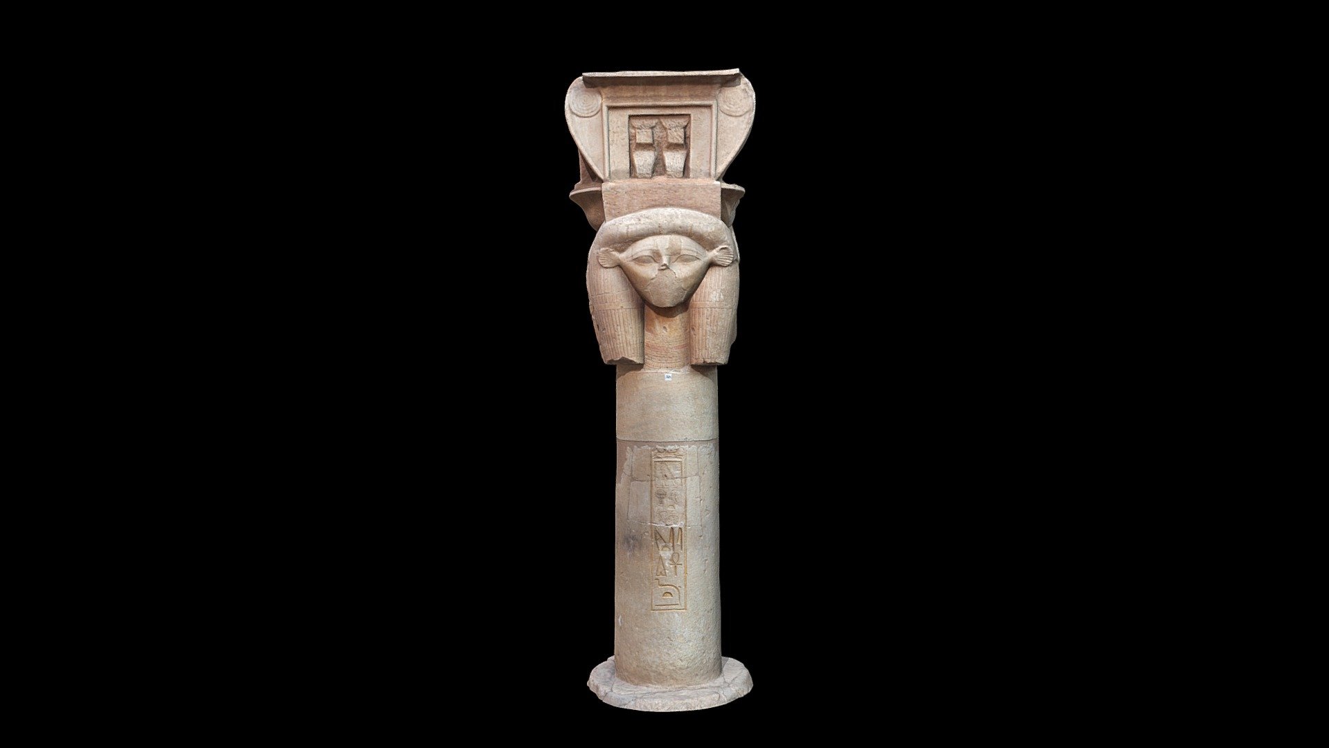 Hathor-headed Column, Temple of Deir el-Bahri - 3D model by danderson4 ...