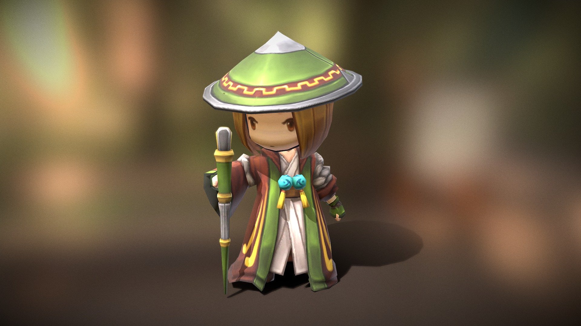 Three kingdoms - Pang Tong - 3D model by jjstudio222 [13e5b03] - Sketchfab