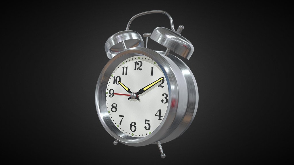 Alarm Bell Clock - 3D model by Franco Ferrari (@franco_ferrari ...