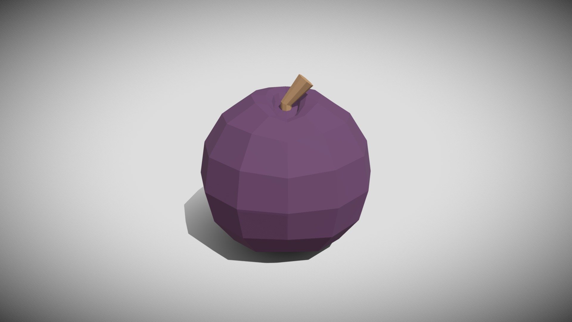Low Poly Plum - Buy Royalty Free 3D model by AssetSource [13e742c ...