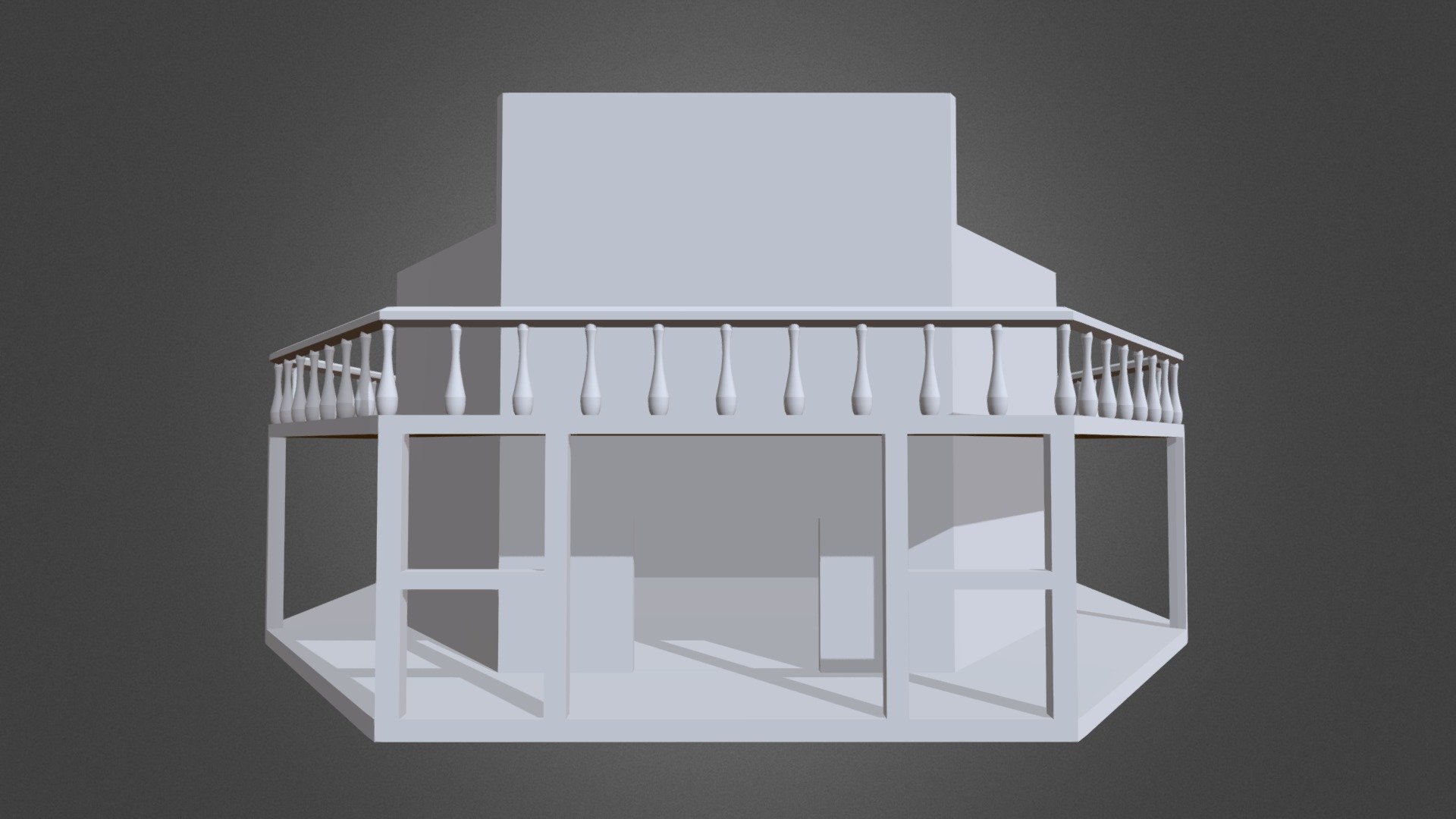 Old West Saloon - 3D model by Jessica Fletcher (@dalinara) [13e850e ...