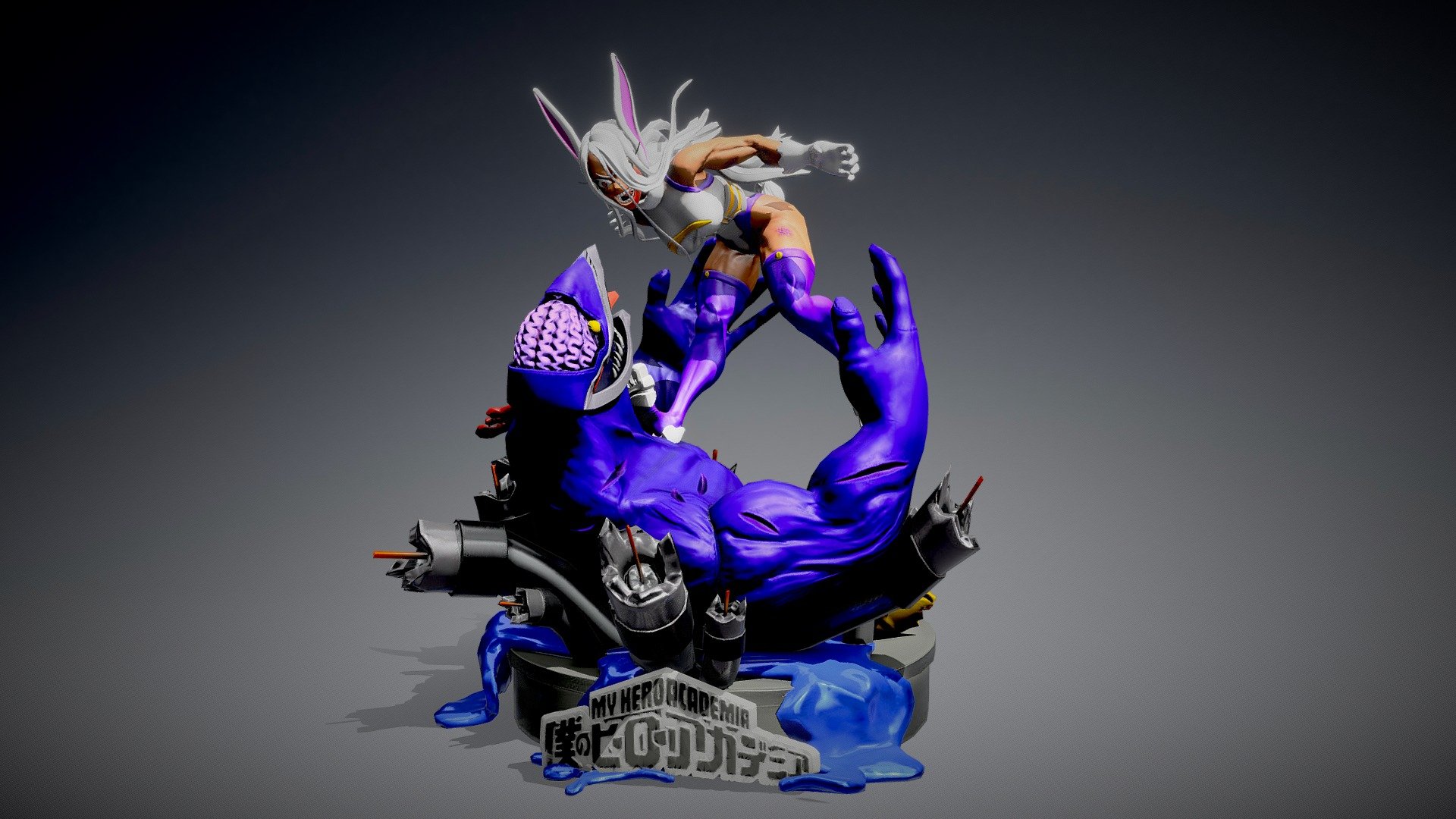 Mirko vs Nomu - 3D model by Krlts [13e9d41] - Sketchfab