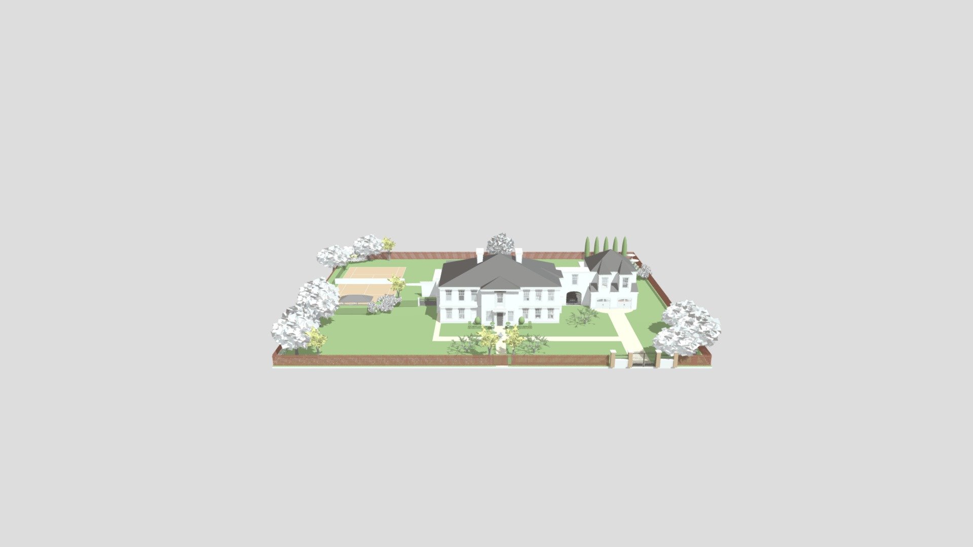 Neo Georgian Country House - Download Free 3D model by Home Design 3D ...