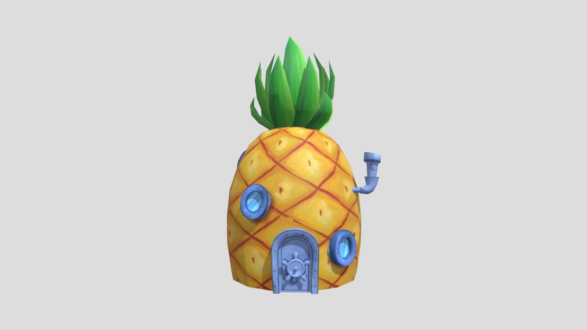 SpongeBob’s Pineapple House 3D Model - Download Free 3D model by spongebob.evolution [13ed0f4 ...