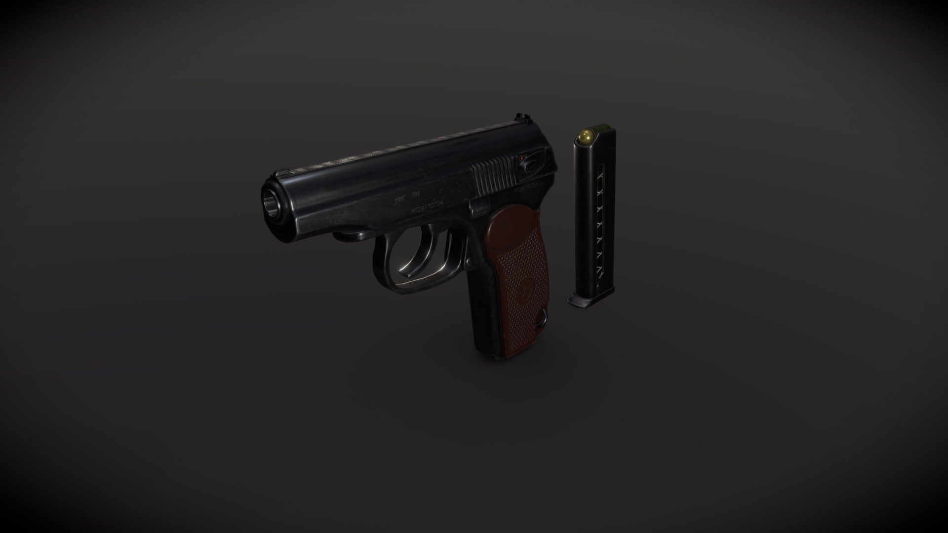 Makarov Pistol - 3D model by aunt Mary (@evrika89) [13efd73] - Sketchfab