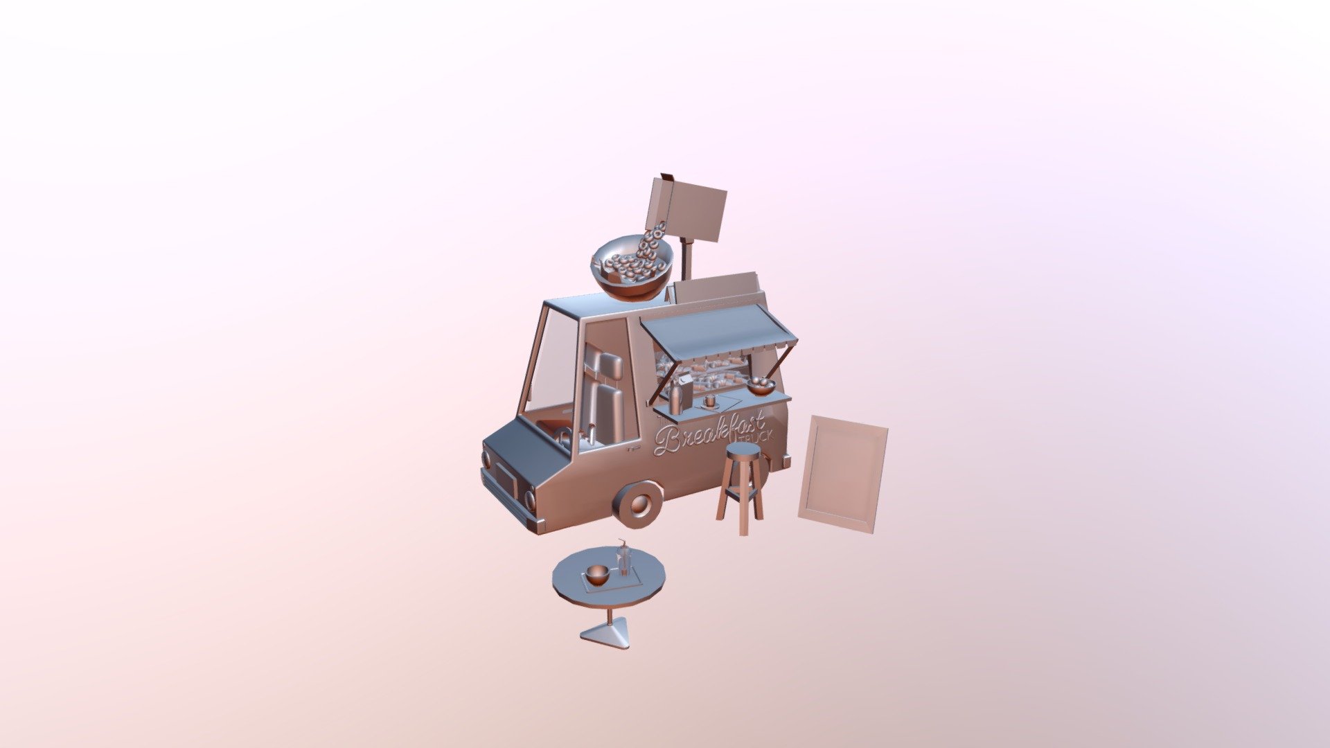 3D FoodTruck - 3D model by an2rea [13f0e56] - Sketchfab