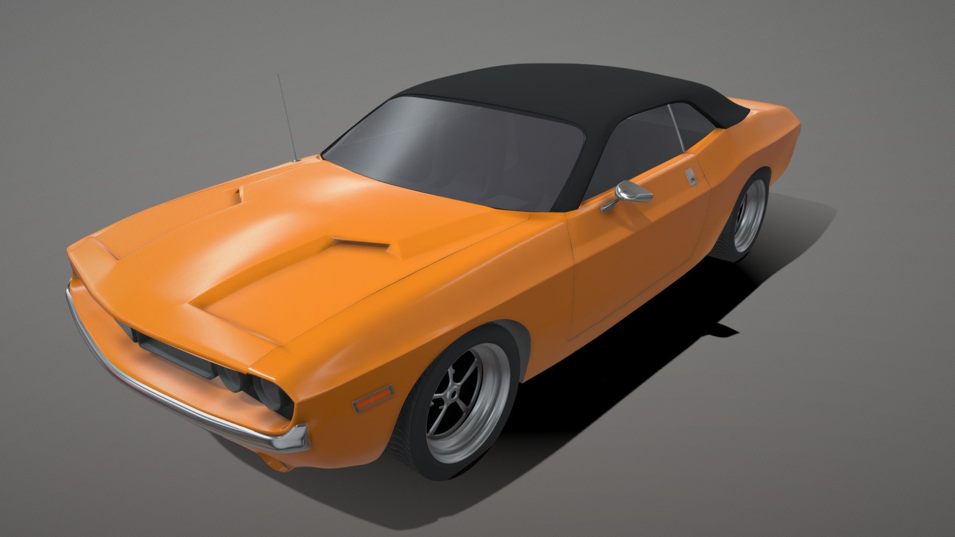 dodge challenger (high poly model) - 3D model by GunnarScholliers ...