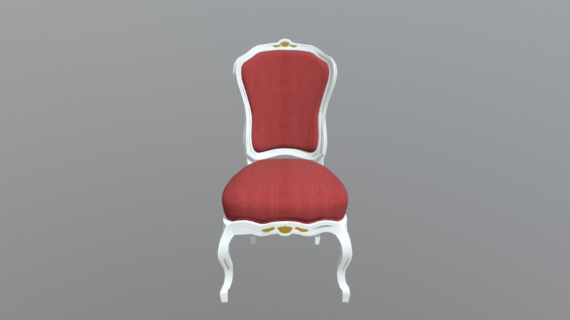 Red Baroque Dining Chair - 3D model by Institute for Space ...