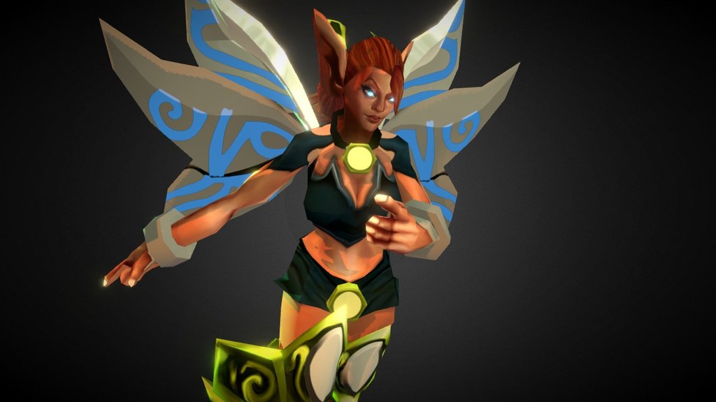 HoN Nymphora HD Animated - 3D model by CJXander [13f1f30] - Sketchfab